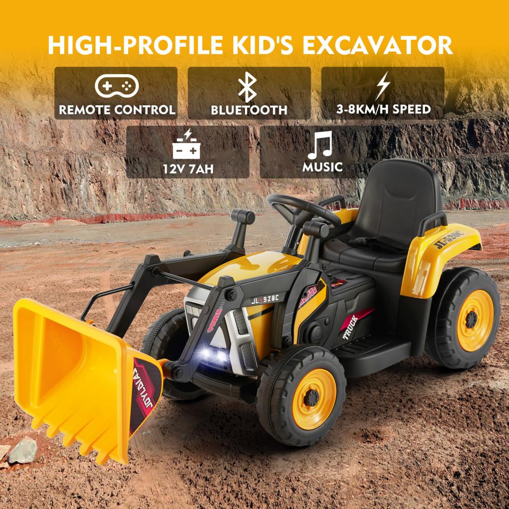 12V Ride On Excavator Electric Construction Vehicle for Kids with ...